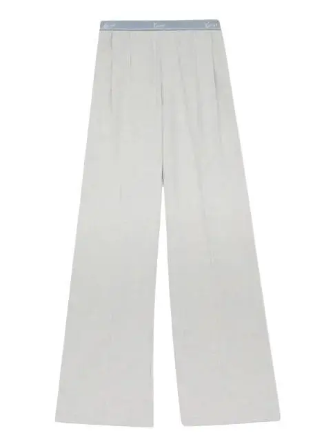 Kenzo Signature Elasticated Cotton Pants - Light Gray