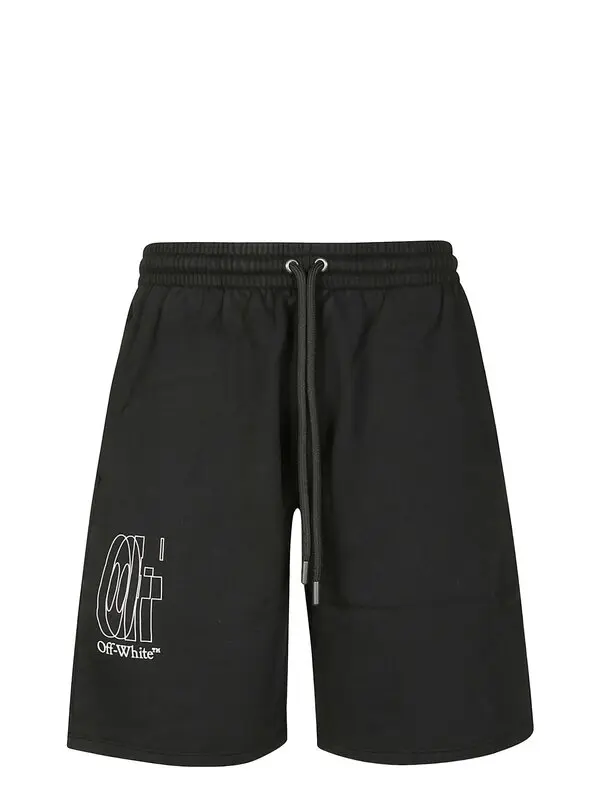 Off-White Big Double Arrow Skate Sweatshort - Black