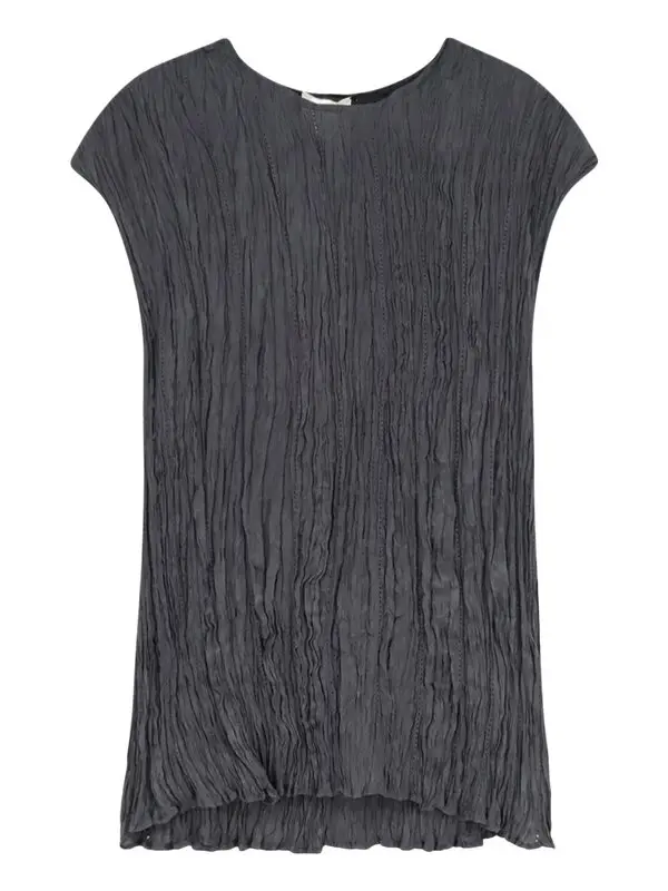 ALYSI Textured Sleeveless T-shirt - Black