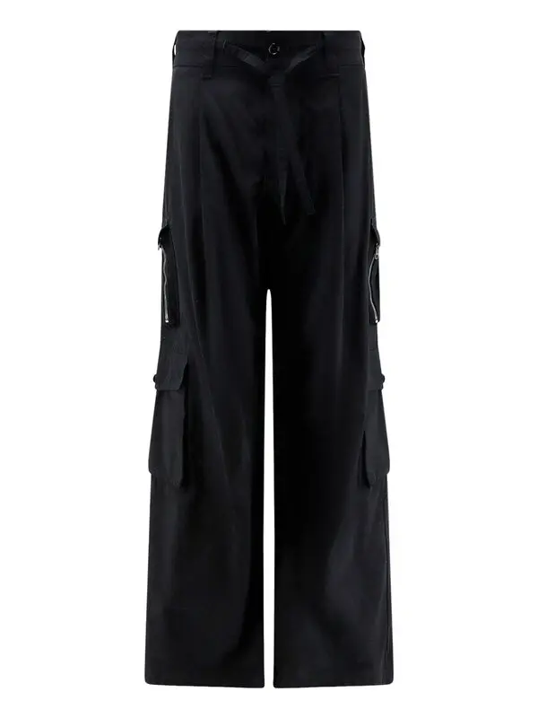 Dolce & Gabbana Faille Wide Leg Cargo Trousers - Multicolor