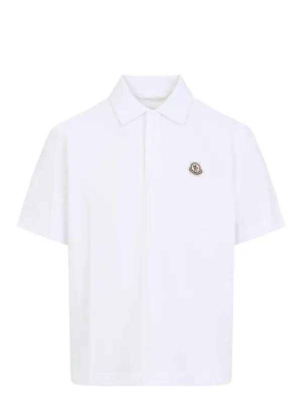 Moncler Short Sleeves Polo - White