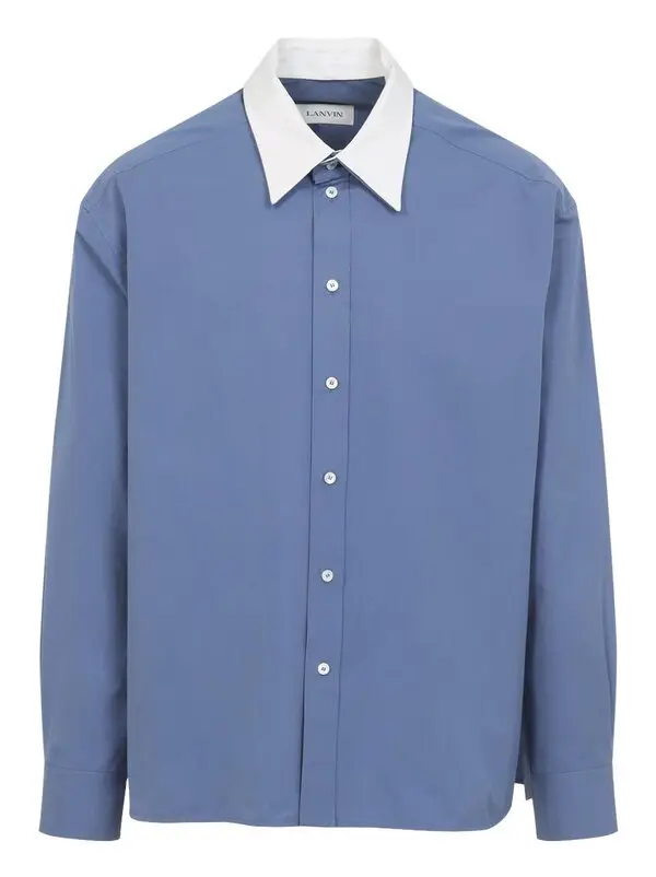 LANVIN Loose Fit Shirt - Blue
