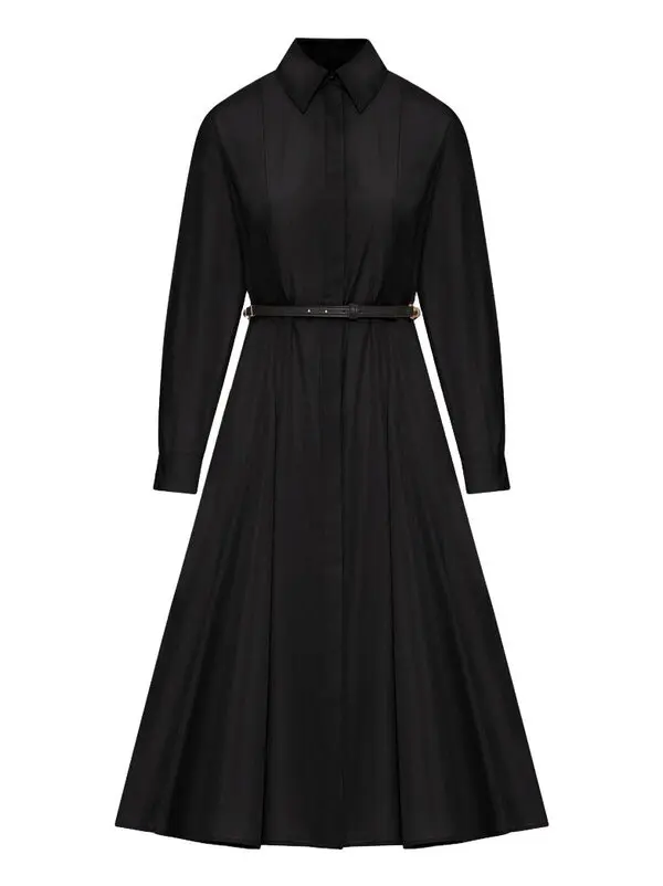 Max Mara Cotton Shirt Dress - Black