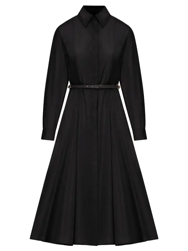 Max Mara Cotton Shirt Dress - Black