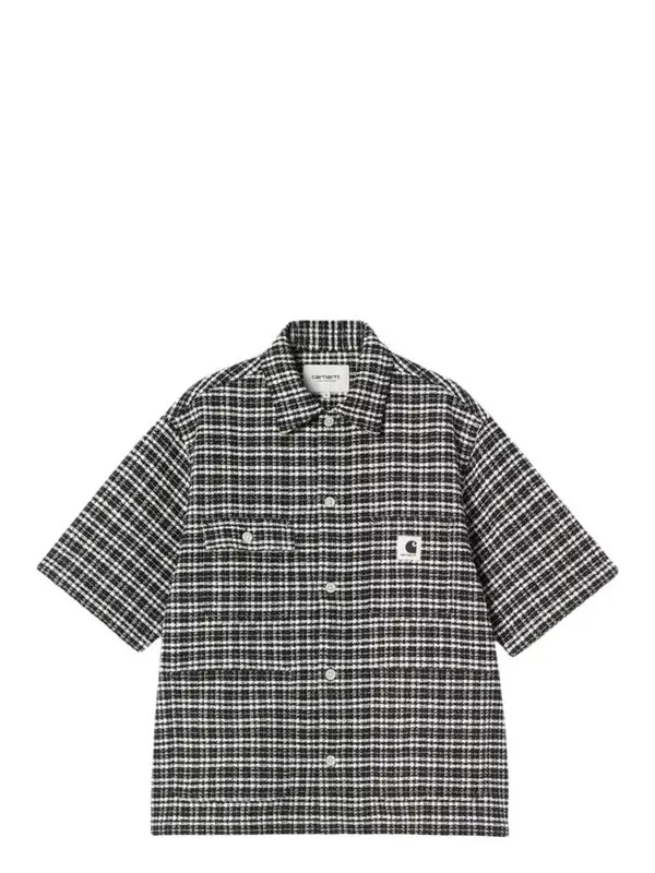 Carhartt Work In Progress Michigan Check Waffle Shirt - Black