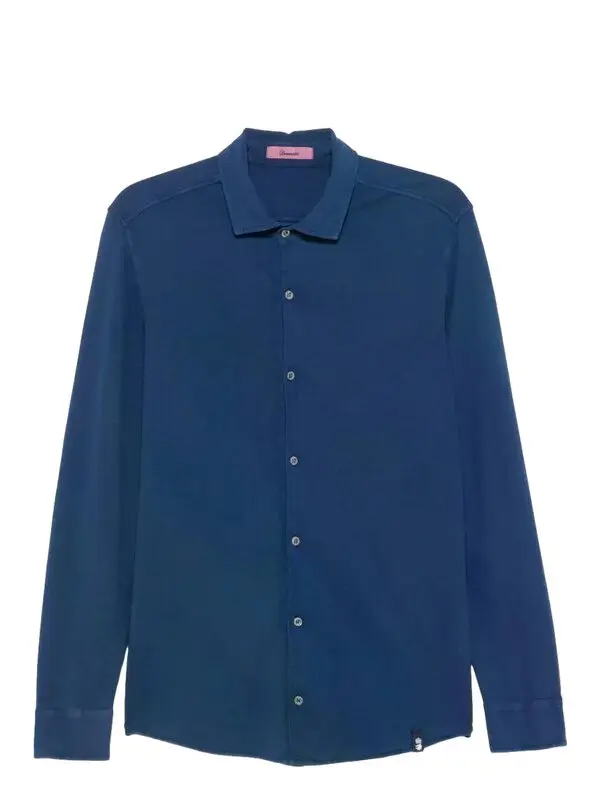 DRUMOHR Long-sleeve Button-up Shirt - Blue