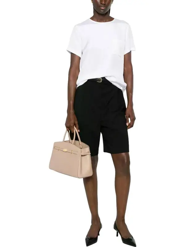 Max Mara Adorno Belted Pleated Shorts - Black