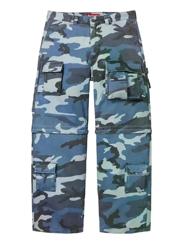 Supreme Camouflage Zip-off Utility Trousers - Blue