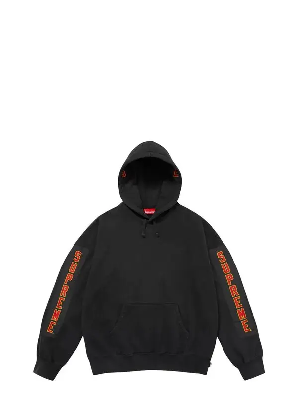 Supreme Logo Patch Hoodie - Black