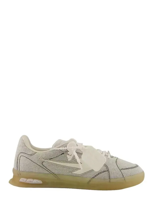Off-White Denim Sneakers - Grey