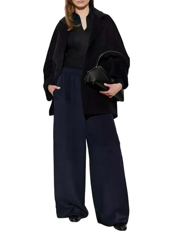 Max Mara Rebus Double-breasted Coat - Black