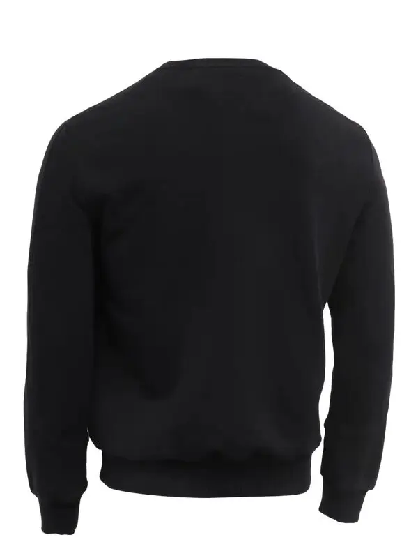Ermenegildo Zegna Jersey Crew Neck Long Sleeve Sweater - Black