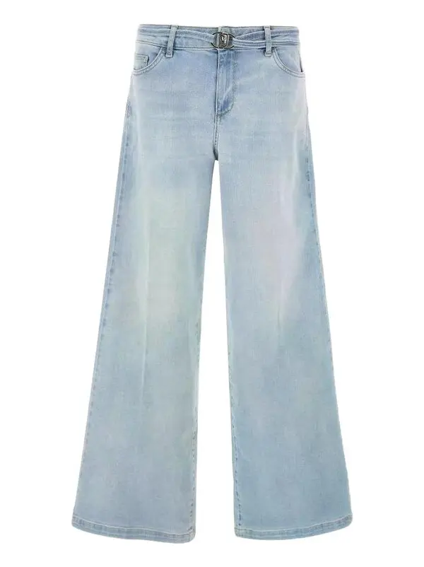 Liu Jo Faded Effect Wide-leg Jeans - Blue