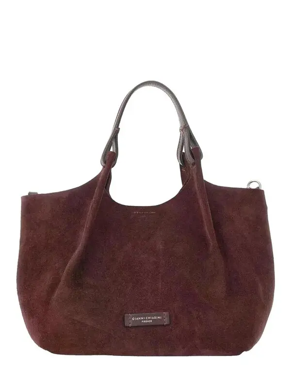 GIANNI CHIARINI Dua Suede Tote Bag - Red