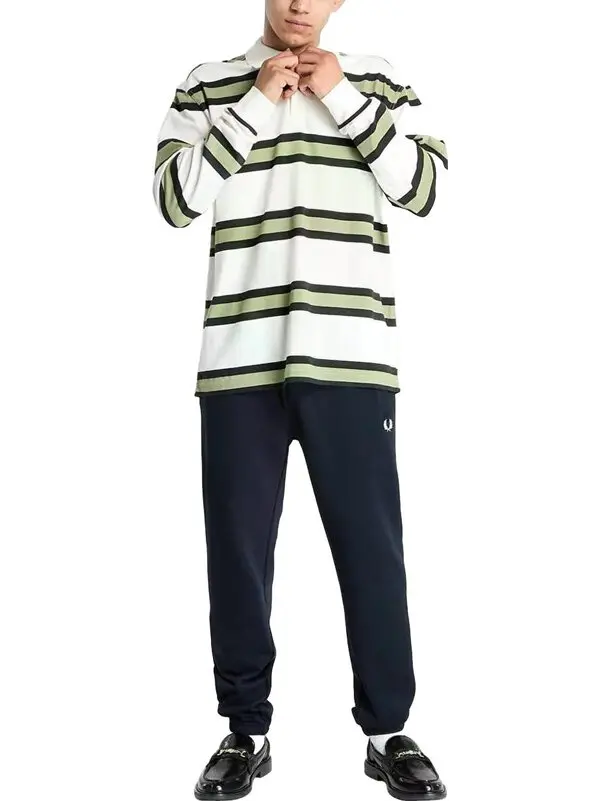 Fred Perry Logo-embroidered Track Pants - Blue