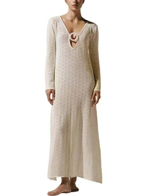 BAOBAB Moon Ring-detail Maxi Dress - Neutrals