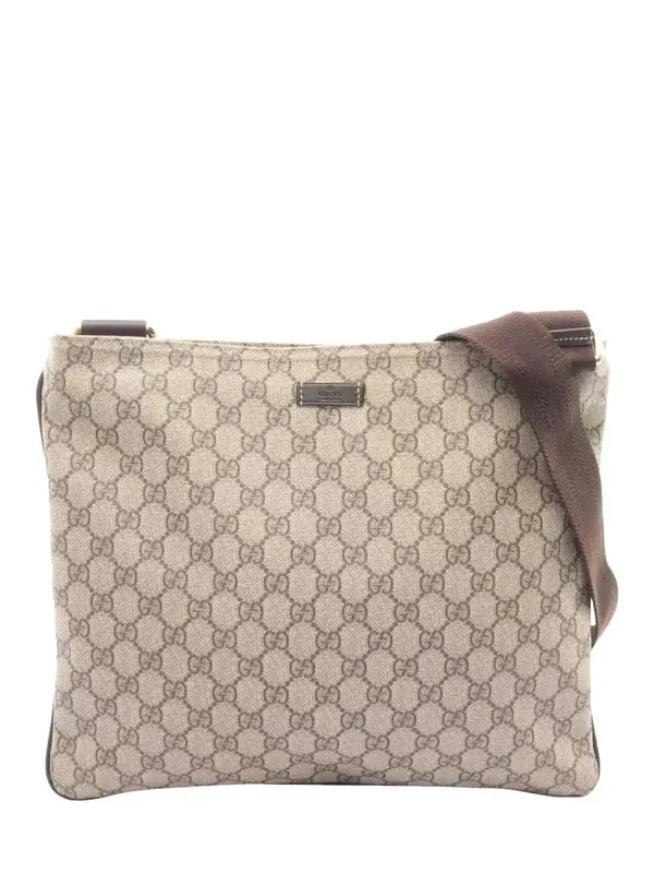 Gucci Gg Supreme Canvas Shoulder Bag - Neutrals