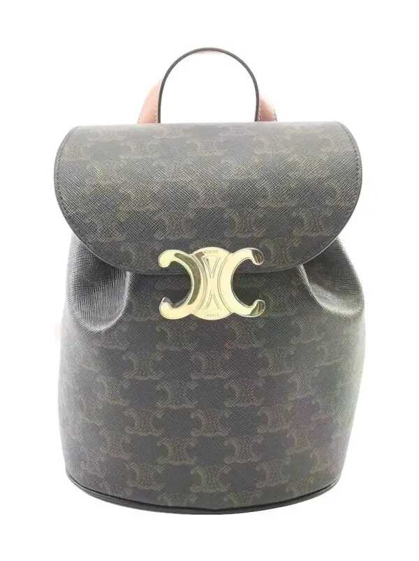 Celine Bonnie Triomphe Backpack - Black