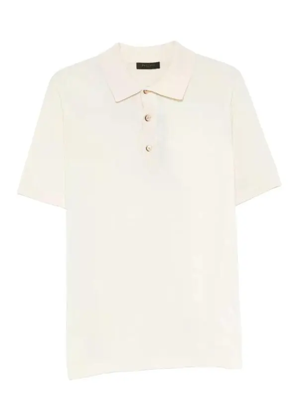 OUTFIT Fine-knit Short-sleeve Polo Shirt - Neutrals