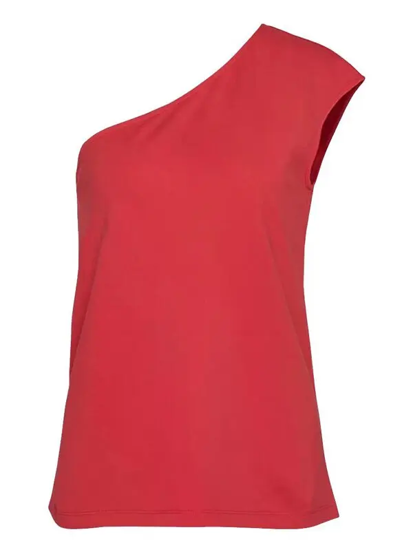 CLUB21 COLLECTION One-shoulder Sleeveless Top - Red
