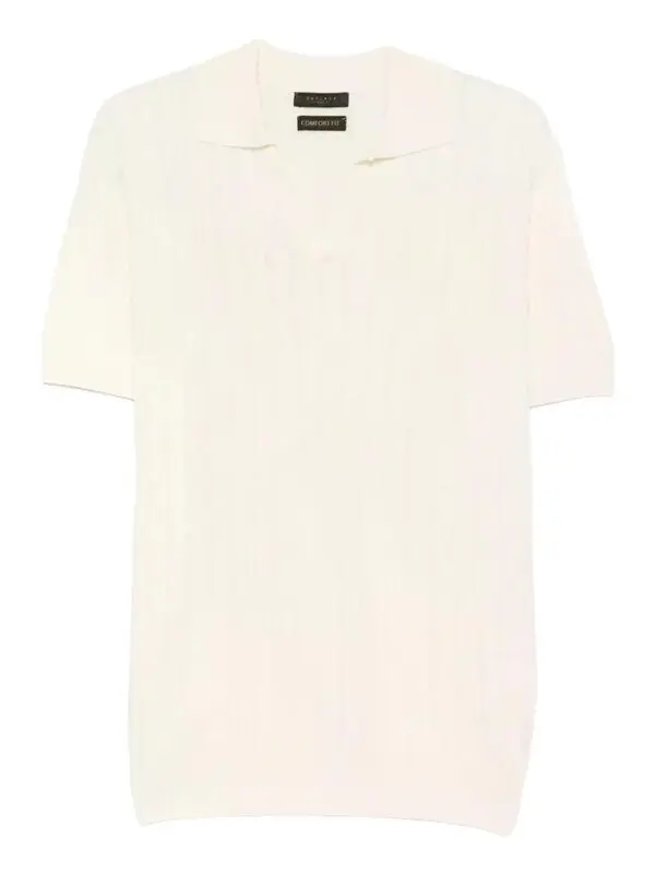 OUTFIT Diamond-knit T-shirt - Neutrals