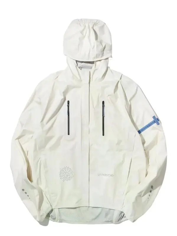 UPPERVOID Cream Hooded Zip-pocket Jacket - Neutrals