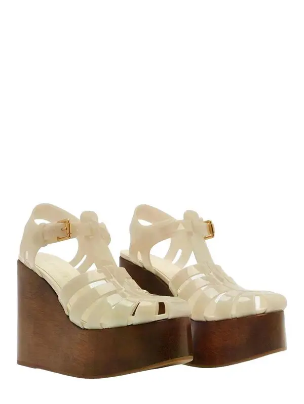 Farm Rio Fisherman Wedge Pumps - Neutrals
