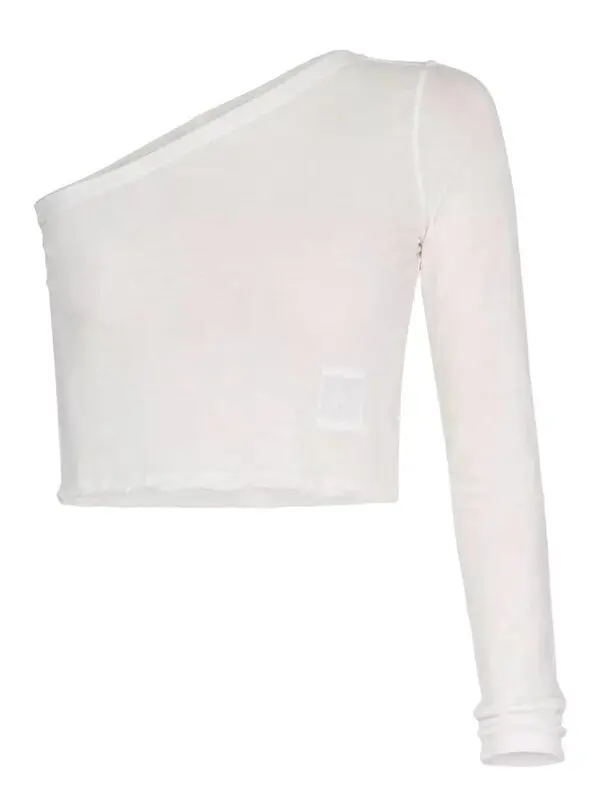Rick Owens One-shoulder Cropped Top - White