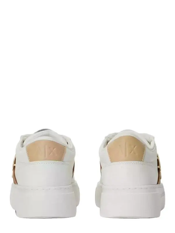 Armani Exchange Logo Plaque Sneakers - White