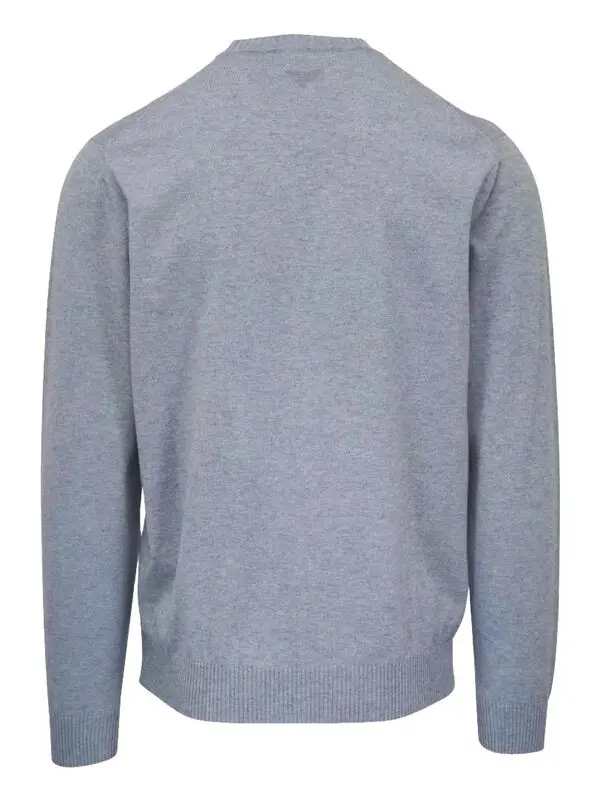 MAURIZIO BALDASSARI Fine-knit Crew-neck Sweater - Blue