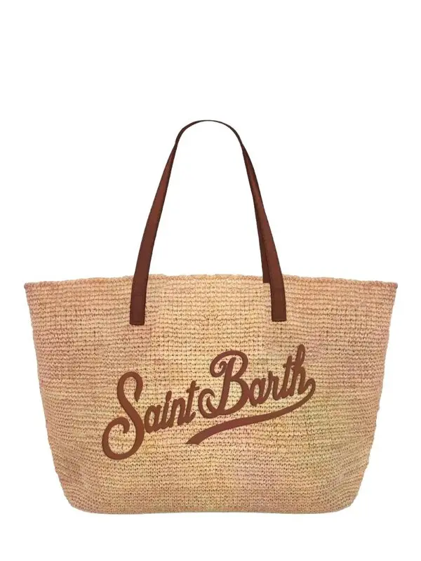MC2 SAINT BARTH Raffia City Tote Bag - Neutrals