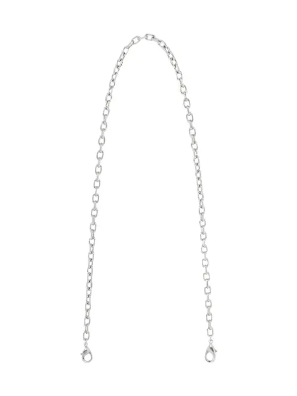 Judith Leiber Tone Polished Finish Cable-link Chain With Lobster-claw Fastening - Silver