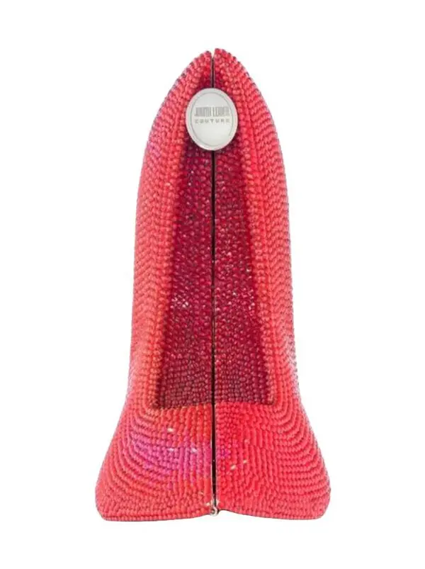 Judith Leiber Stiletto Pump Clutch Bag - Red