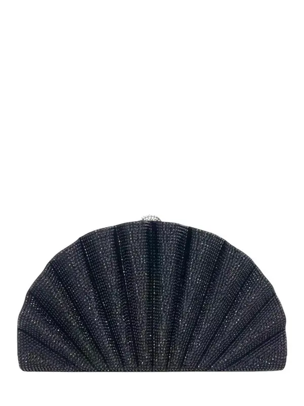 Judith Leiber Crystal-embellished Origami Fan Clutch Bag - Black