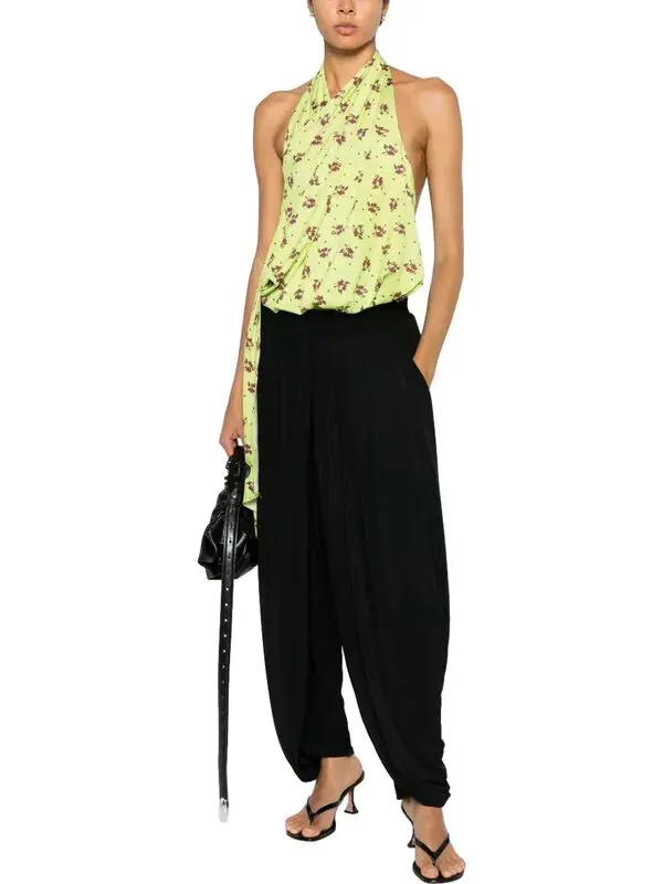 Coperni Sarouel Gathered Trousers - Black