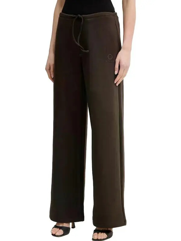 TRUSSARDI Wide-leg Drawstring Track Pants - Brown