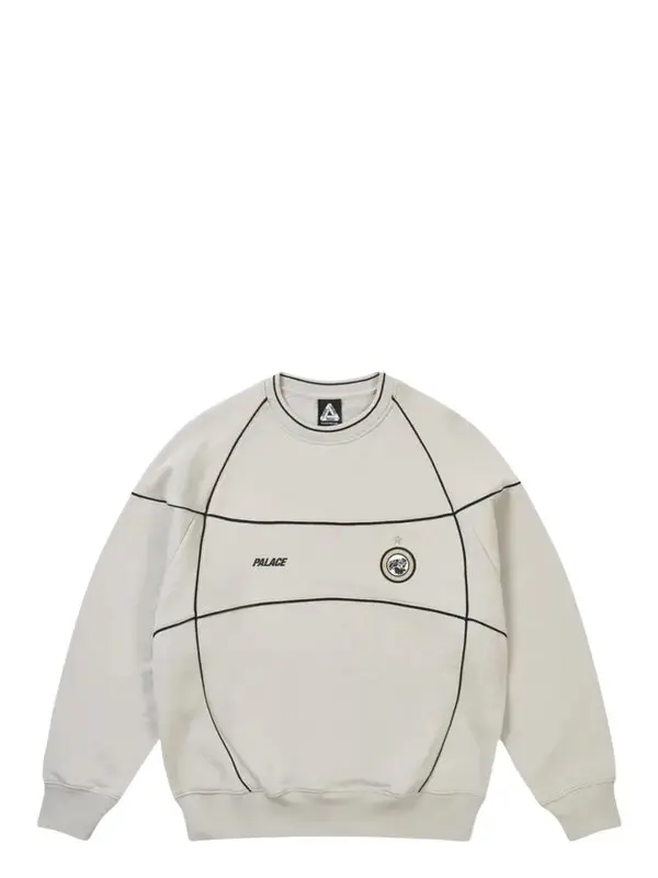 PALACE Pro Team Piped Crew - Concrete Grey