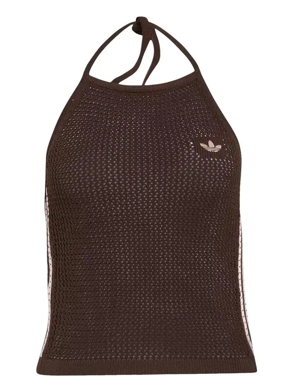 Adidas Crochet Halter Top - Brown