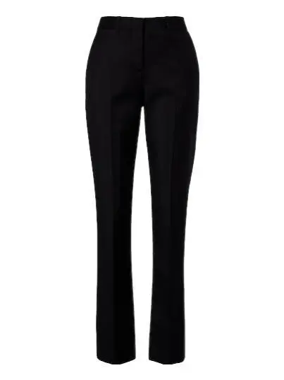 Givenchy Chalk Stripe Wool Slim Pants - Black