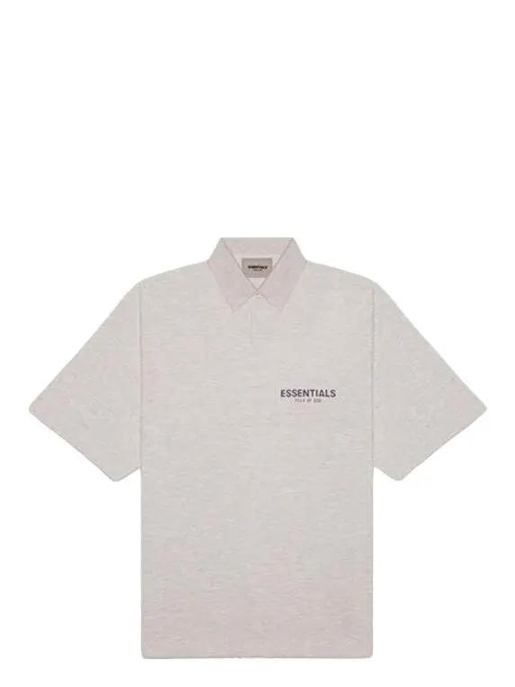 Fear Of God Fw20 Polo Shirt 'heather Oatmeal - Grey