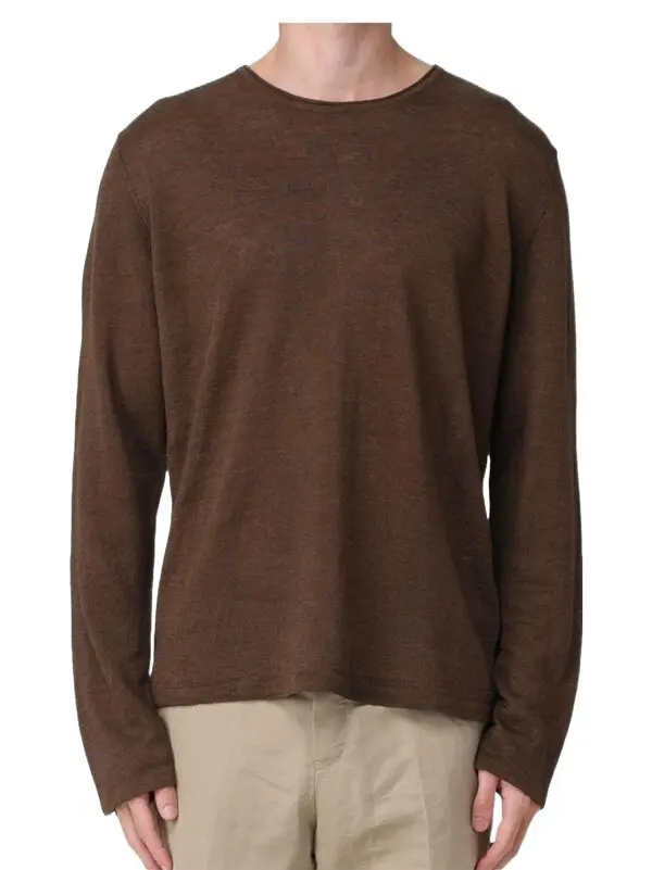 ROBERTO COLLINA Fine-knit Long-sleeve Sweater - Green