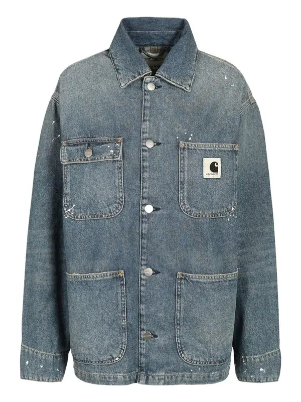 Carhartt Long-sleeved Denim Chore Jacket - Blue
