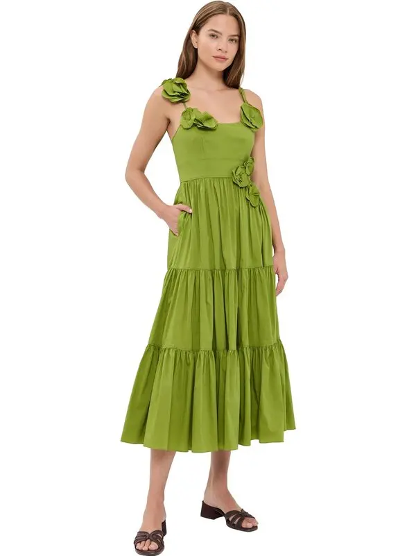 Cinq À Sept Kael Dress - Dark Lime