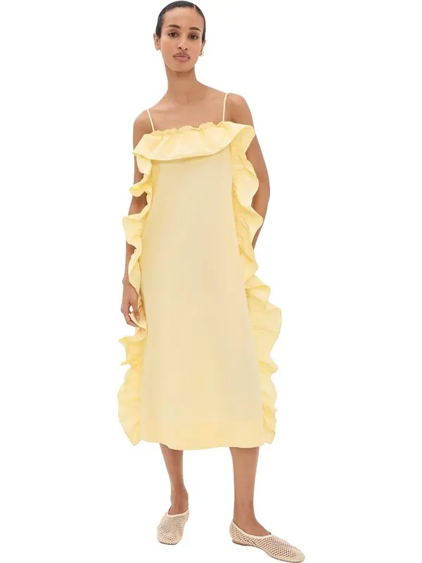 Sea Lisette Ruffle Maxi Sundress - Yellow