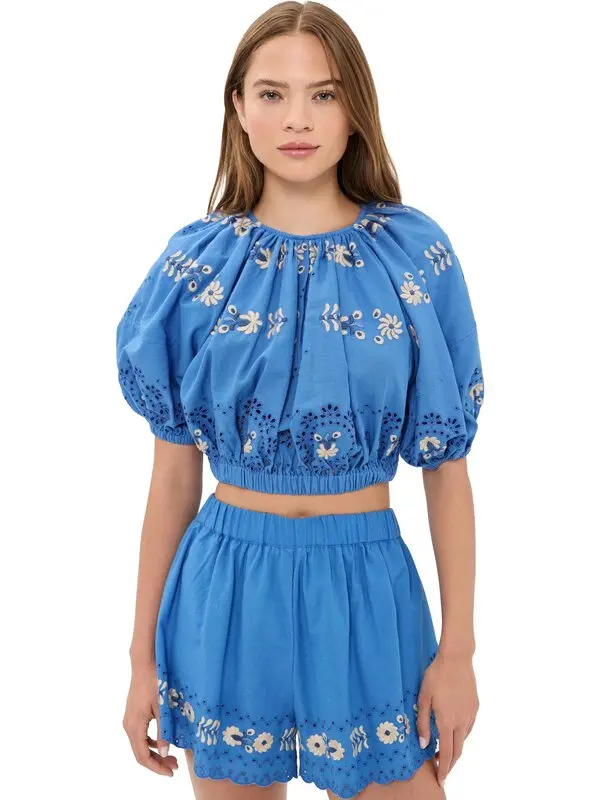 Sea Catharina Bubble Top - Blue