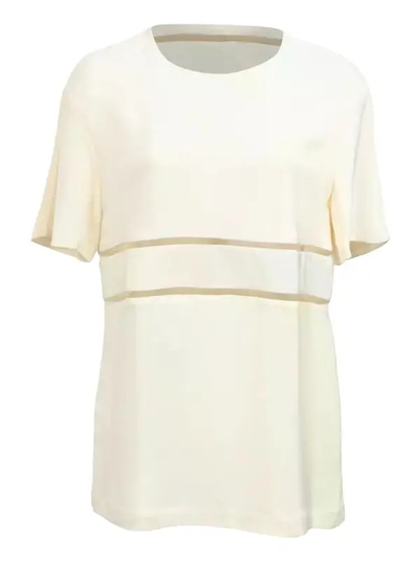 ALEXANDER WANG Cutout Silk Top - Neutrals