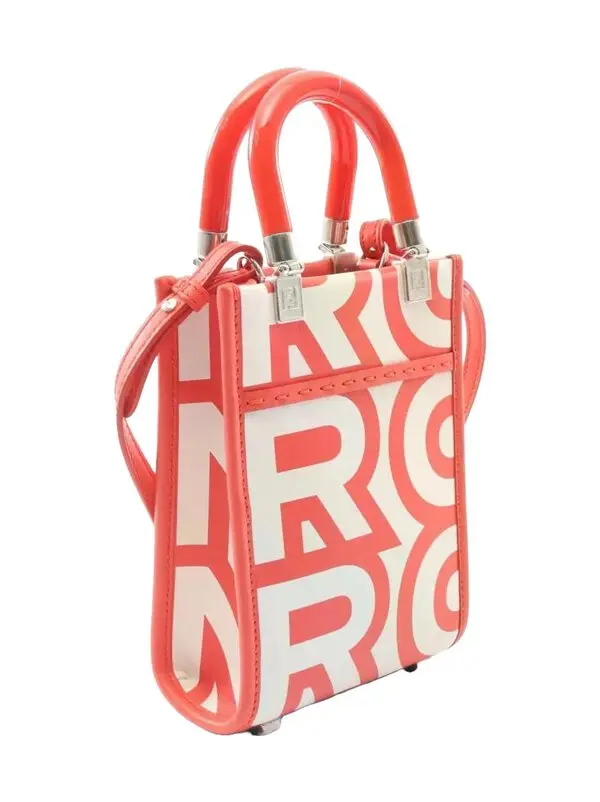 Fendi 2010s Mini Sunshine Shopper 2-way Tote Bag - Orange
