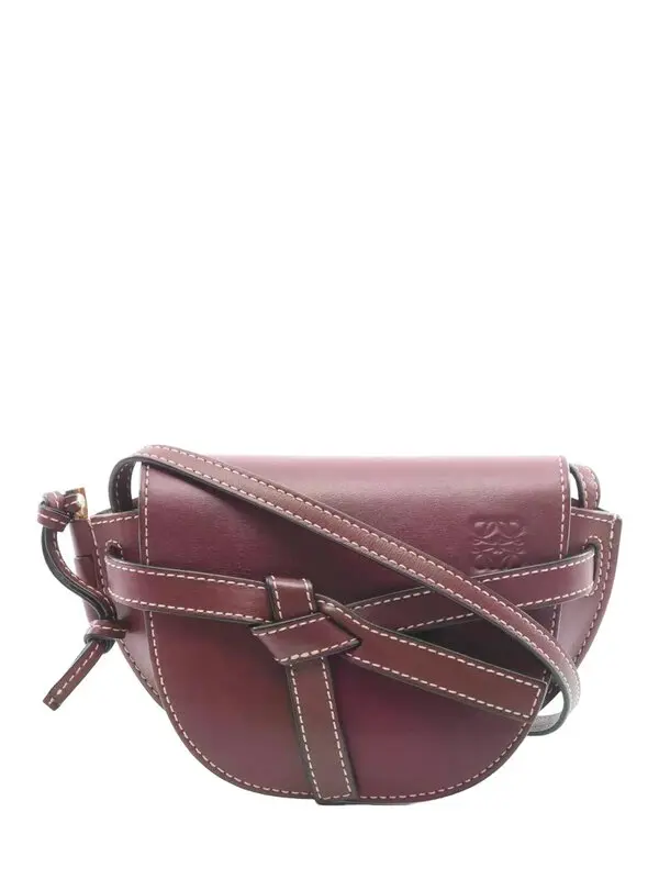 Loewe 2000s Mini Gate Leather Crossbody Bag - Red