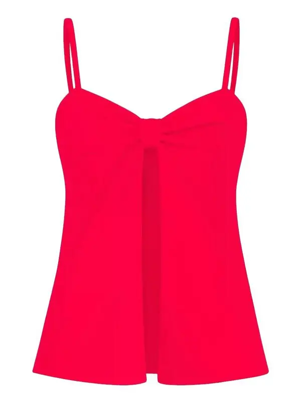 Cult Gaia Lennon Bow Detail Top - Red