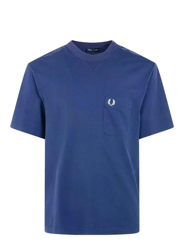 Fred Perry Cotton T-shirt - Blue